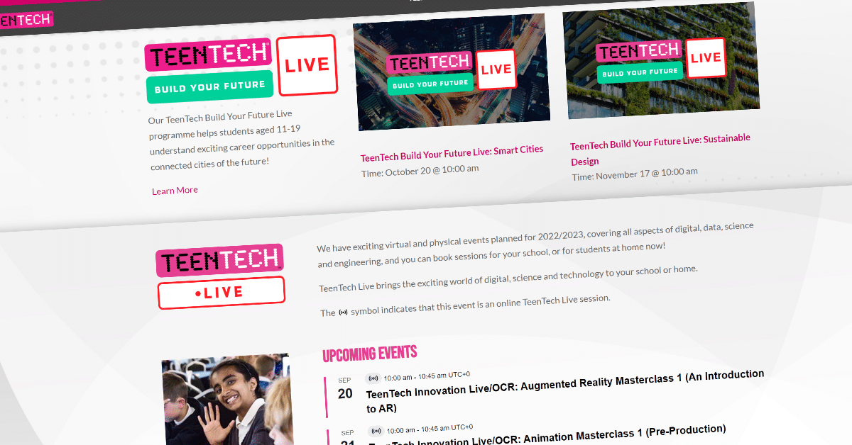 Chaos Created Develops New Account and Online Booking System for TeenTech | Chaos Created