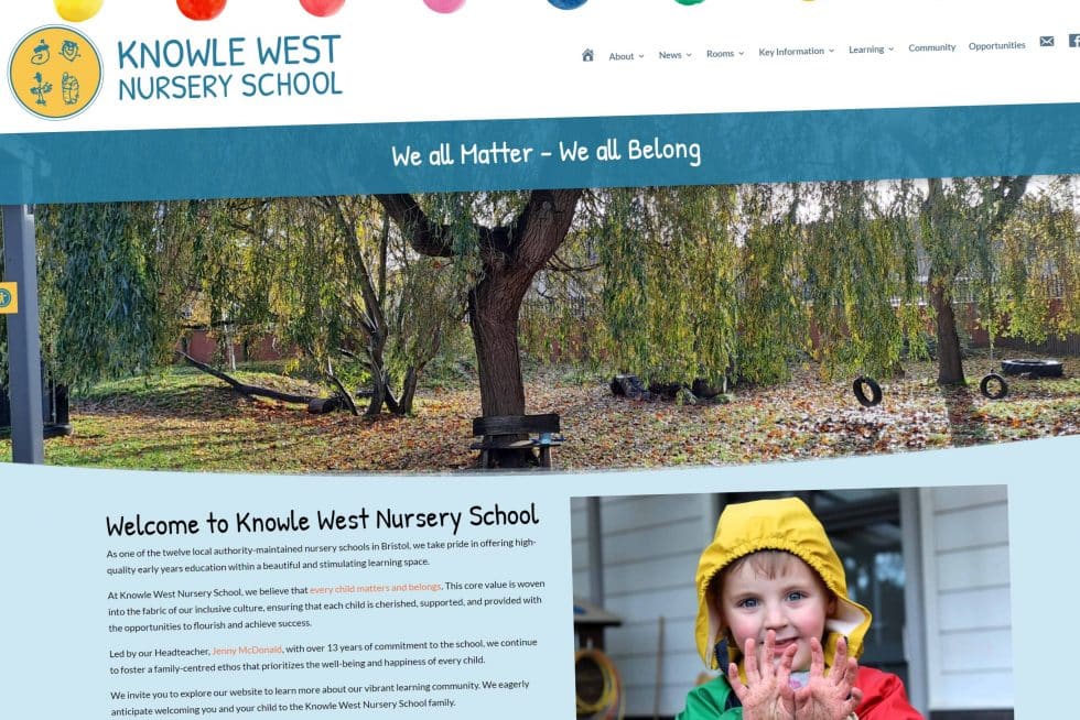 Knowle West Nursery School Website – Chaos Created