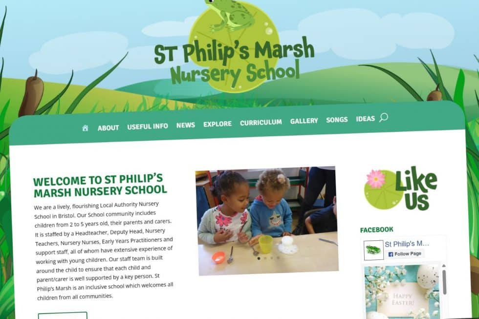 St Philips Marsh Nursery School Website | Chaos Created